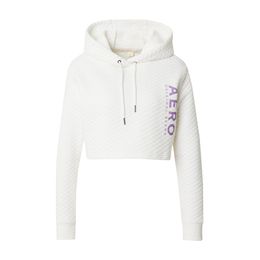 A&eacute;ropostale Sweatshirt Damen Gr&ouml;&szlig;e M dunkellila / offwhite