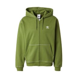 adidas originals Sweatjacke 'ESSENTIALS' Herren Größe S grün