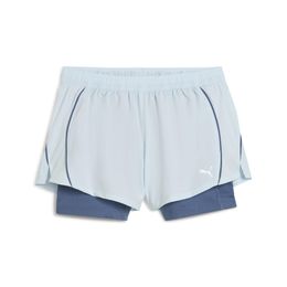 Puma Sportshorts 'Velocity' Damen Gr&ouml;&szlig;e L marine / hellblau