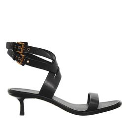Michael Kors Sandaletten mit Absatz - Irene Kitten Sandal - Gr. 37 (EU) - in Schwarz - f&uuml;r Damen