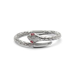 Gt Collection Bracelet 'Snake Head' male Silver size One Size