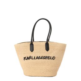 K by KARL LAGERFELD Karl Lagerfeld Strandtasche 'Essential' Damen Gr&ouml;&szlig;e One Size beige / schwarz