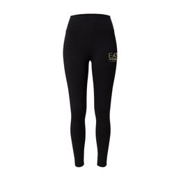 EA7 Emporio Armani Leggings Damen Größe S gold / schwarz