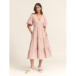 St MRLO Kleid 'CHARMED DRESS' Damen Gr&ouml;&szlig;e 36 hellpink / wei&szlig; Winterkleid