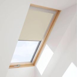 Dachfenster Sonnenschutz Holz, RoofLITE+ Slim Pine, Anthrazit/Kiefer, 55 x 78 cm, Schwingfl&uuml;gel mit Verdunkelungsrollo, individuell konfigurieren
