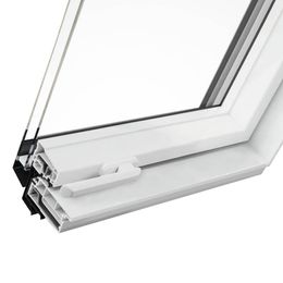 Dachfenster Ropal made by Roto, R4/7, PVC, Schwingfl&uuml;gel, 54 x 78 cm, Innen Wei&szlig;, au&szlig;en Anthrazit, individuell konfigurieren