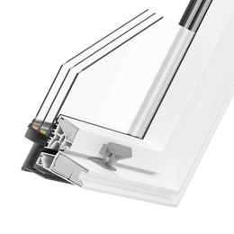 Dachfenster RoofLite+ made by Velux Group, Solid PVC, PVC, Schwingfl&uuml;gel, 55 x 78 cm, Innen Wei&szlig;, au&szlig;en Anthrazit, individuell konfigurieren