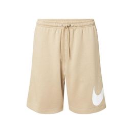 Nike Sportswear Shorts 'CLUB' Herren Größe 34 beige / weiß