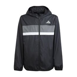adidas Sportswear Sportjacke 'Tiberio' Jungen Größe 176 dunkelgrau / schwarz / weiß