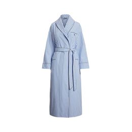 Polo Ralph Lauren Short Bathrobe ' Shirting Stripes ' female Blue, White size S/M