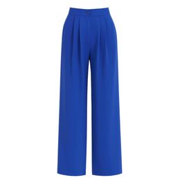 fashionshowcase Bundfaltenhose 'ALYA' Damen Gr&ouml;&szlig;e 38 blau