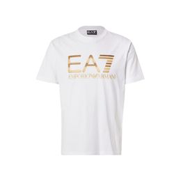 EA7 Emporio Armani T-Shirt Herren Gr&ouml;&szlig;e M gold / wei&szlig;