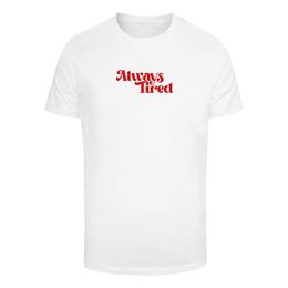 Mister Tee Shirt 'Always Tired' male White size S