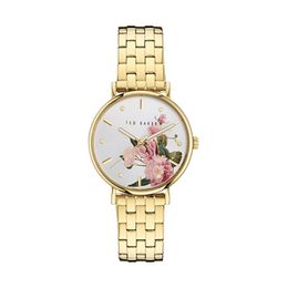 Ted Baker Uhr 'Phylipa Fashion' Damen Gr&ouml;&szlig;e One Size gold / hellgrau / dunkelgr&uuml;n / altrosa
