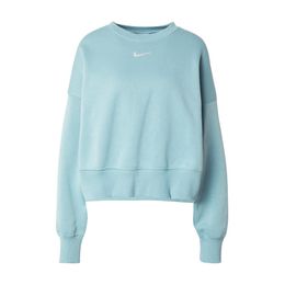 Nike Sportswear Sweatshirt 'Phoenix Fleece' Damen Gr&ouml;&szlig;e M hellblau / wei&szlig;