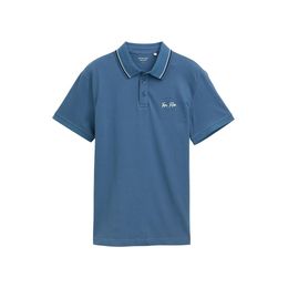Tom Tailor Poloshirt Herren Gr&ouml;&szlig;e M opal / schwarz / wei&szlig;