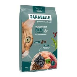 Sanabelle Trockenfutter Katze, Adult, Outdoor, mit Ente 8 kg