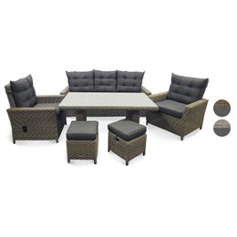 bellavista - Home & Garden® Alu-Luxus Dining-Set »Asti«, 6-teilig