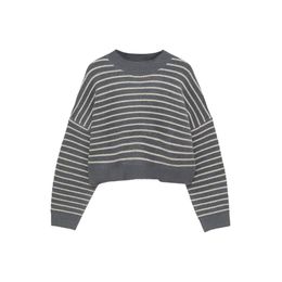 Pull&Bear Pull&Bear Pullover Damen Gr&ouml;&szlig;e M ecru / taubenblau / wei&szlig;