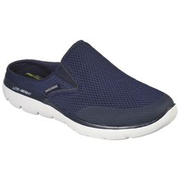 Clog Skechers "SUMMITS", Herren, Gr. 43, blau (navy), Textil, Schuhe Sommerschuh, Sommerschuh, Schlappen, Urlaub, im sportiven Look