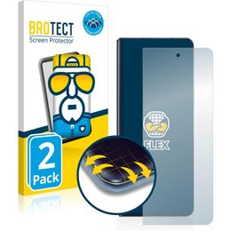 BROTECT Full-Cover Displayschutz (2 Stück, Samsung Galaxy Z Fold4), Smartphone Schutzfolie, Transparent