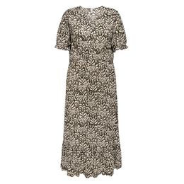 Only Kleid in Braun/ Creme - 51% | Gr&ouml;&szlig;e 46 | Damen-kleider