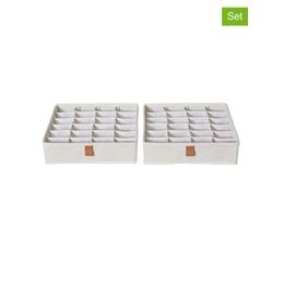 STORE IT! STORE IT 2er-Set: Organizer in Creme - (B)30 x (H)8 x (T)30 cm - 10% | Kisten-koerbe