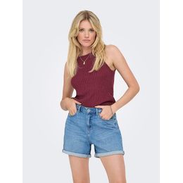 Only Stricktop in Bordeaux - 40% | Gr&ouml;&szlig;e L | Damen-tops