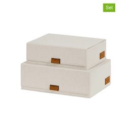 STORE IT! STORE IT 2er-Set: Aufbewahrungsboxen ''Premium'' in Creme - 21% | Kisten-koerbe