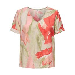 Jacqueline de Yong JDY Shirt in Grün/ Rot - 36% | Größe L | Damen-tops