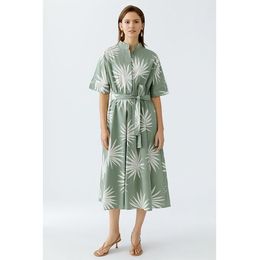 Oui Kleid in Gr&uuml;n/ Wei&szlig; - 66% | Gr&ouml;&szlig;e 40 | Damen-kleider