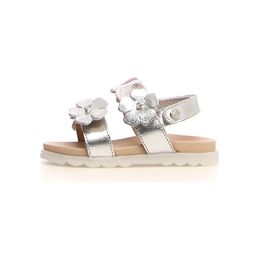 Naturino Leder-Sandalen "Cipria" in Silber - 59% | Größe 31 | Kindersandalen