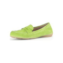 Gabor Leder-Mokassins "Gabor" in Limette - 49% | Größe 40,5 | Damen-schuhe-halbschuhe