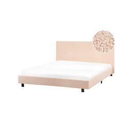 Beliani Doppelbett ALBI in Beige/Schwarz - (W) 175 x (H) 94 x (L) 211 cm | Gr.: onesize