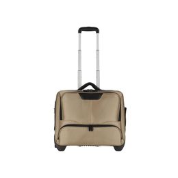 Dermata 2 Rollen Businesstrolley 41 cm Laptopfach in champagner | Gr.: onesize