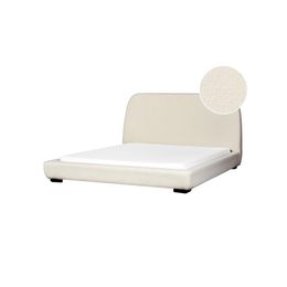 Beliani Doppelbett ROISEL in Beige/Schwarz - (W) 181 x (H) 101 x (L) 226 cm | Gr.: onesize