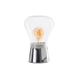 N&auml;ve n&auml;ve Tischleuchte "KERRY" in chrome - (L)14 cm x (B)14 cm x (H)21 cm | Gr.: onesize