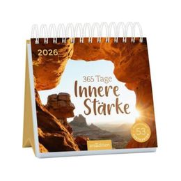 Ars Edition Kalender - Postkartenkalender 365 Tage Innere St&auml;rke 2026 | Gr.: onesize