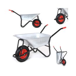 MAXCRAFT Schubkarre / Bauschubkarre Luftbereifung 250 kg 100 L - Schwarz