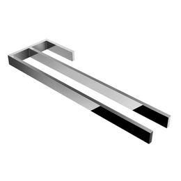kalb Handtuchhalter J&ouml;rn mit zwei Stangen f&uuml;r Waschtisch, Chrom, Aluminium, L&auml;nge: 400mm, H&ouml;he: 25mm, Tiefe: 120mm