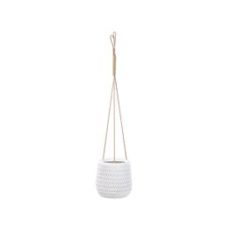 Beliani Outdoor Blumentopf LIVADIA in Weiß - (W) 20 x (H) 21 x (L) 20 cm | Gr.: onesize