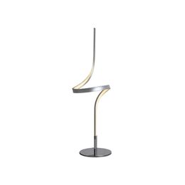 Näve näve LED Tischleuchte "LOOP LINE" in silber - (L)16 cm x (B)16 cm x (H)63 cm - EEK G | Gr.: onesize