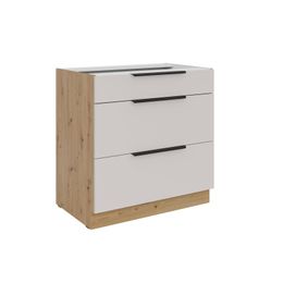K&uuml;chen-Preisbombe K&uuml;chen Unterschrank 80 cm K&uuml;che SOLANO Kaschmir beige Soft-Close K&uuml;chenzeile