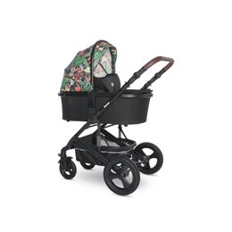 Lorelli Kombikinderwagen Boston 2 in 1 Sportsitz Babywanne M&uuml;ckennetz bis 22 kg blumen