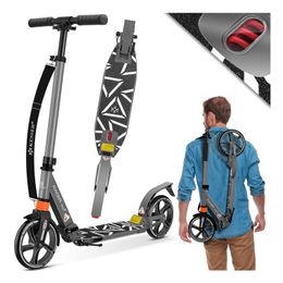 Kesser&reg; Cityroller Scooter 205mm R&auml;der PU Big Wheel - Pro-S Tretroller mit Doppel Federung, City-Roller Scooter klappbar und H&ouml;henverstellbar, Roller Kickscooter f&uuml;r Erwachsene und Kinder