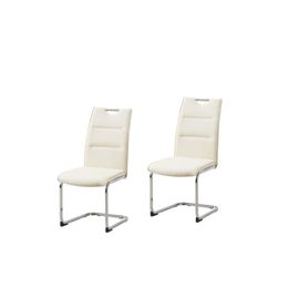 HTI-Living Schwingstuhl DannyC PU Creme