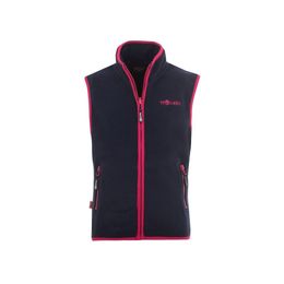 Trollkids Fleeceweste Arendal in navy/pink | Gr.: 98