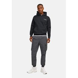 Jack & Jones Jack & Jones Hoodie 'Aero Print' in schwarz | Gr.: XL