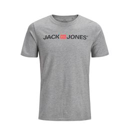 Jack & Jones Jack & Jones Shirt "JJECORP" in Grau - 38% | Gr&ouml;&szlig;e M | Herren-plussize