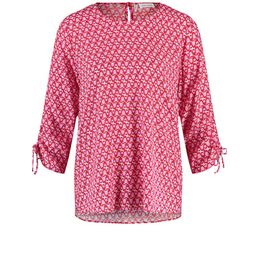 Gerry Weber Bluse in Rot/ Wei&szlig;/ Rosa - 71% | Gr&ouml;&szlig;e 36 | Damen-blusen